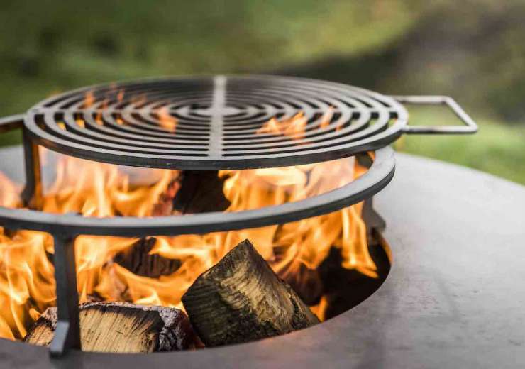 Round barbecue - Rusty.lt